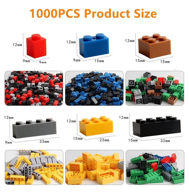 Alibaba.com: 1000 Pcs Toys Education Building Blocks, DIY Creative ...