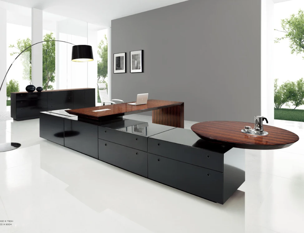 Luxury Modern Office Furniture Design Wooden Executive Table Manager ...