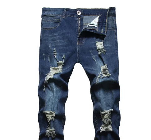 Shop Our Fashion Hip Hop Streetwear Skinny Ripped Trousers