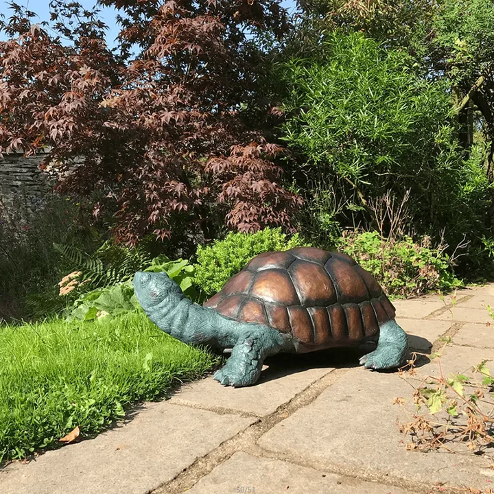 Metal Custom Animal Bronze Turtle Sculpture Large Outdoor Garden Park ...