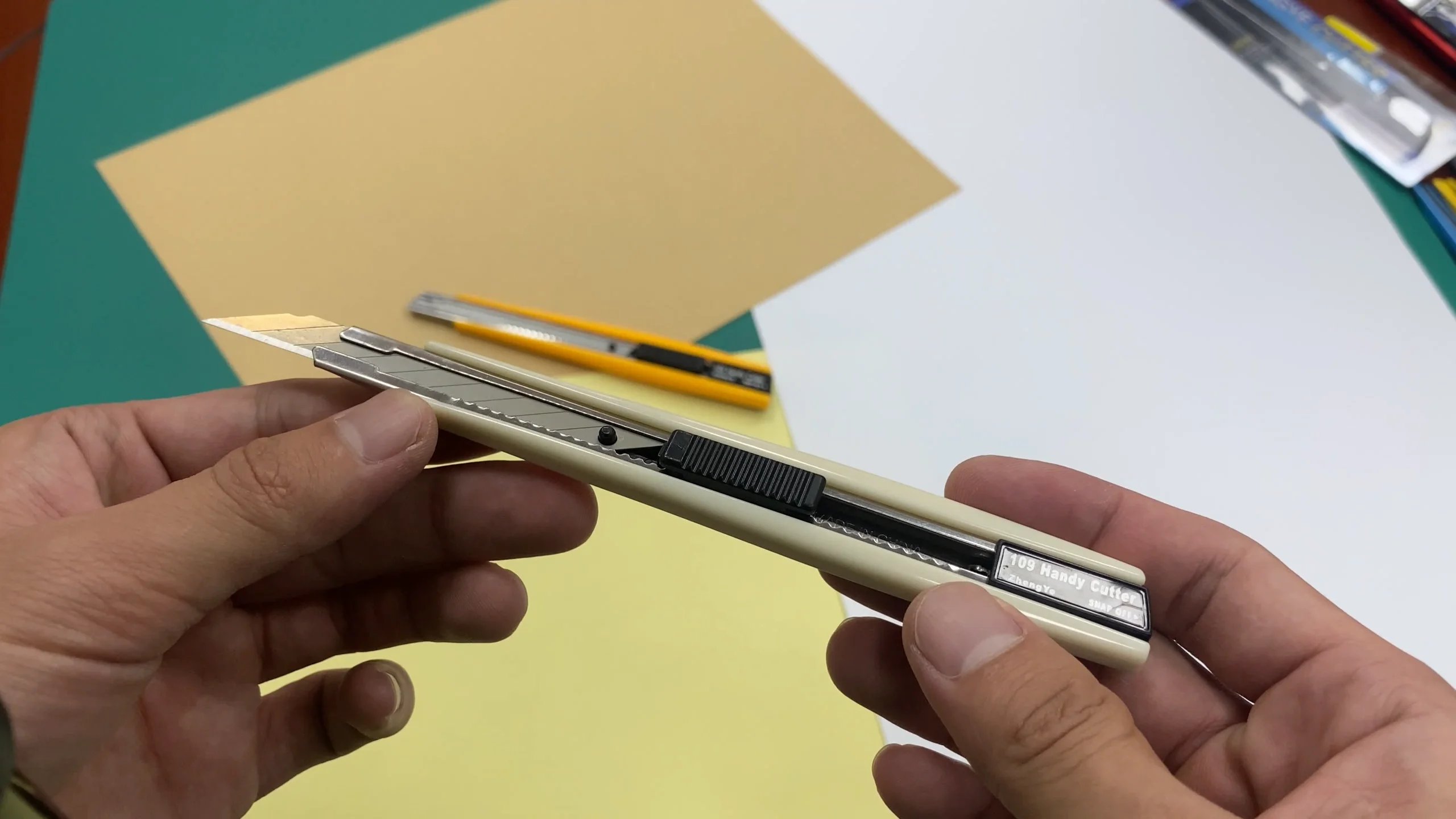 Heavy Duty Aluminium Alloy Abs Handle Retractable Knives 9mm Snap Off ...