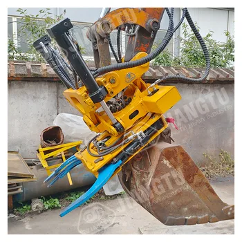 Excavator Attachments Tilt Rotator With Grab - Buy Mini Excavator Tilt ...