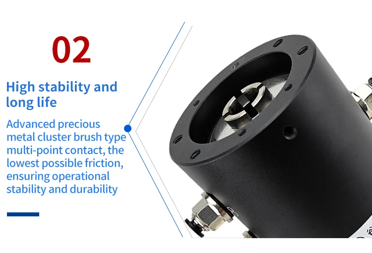 High-Speed Rotating Universal Gas Joint Rotary Slip Ring Pneumatic ...