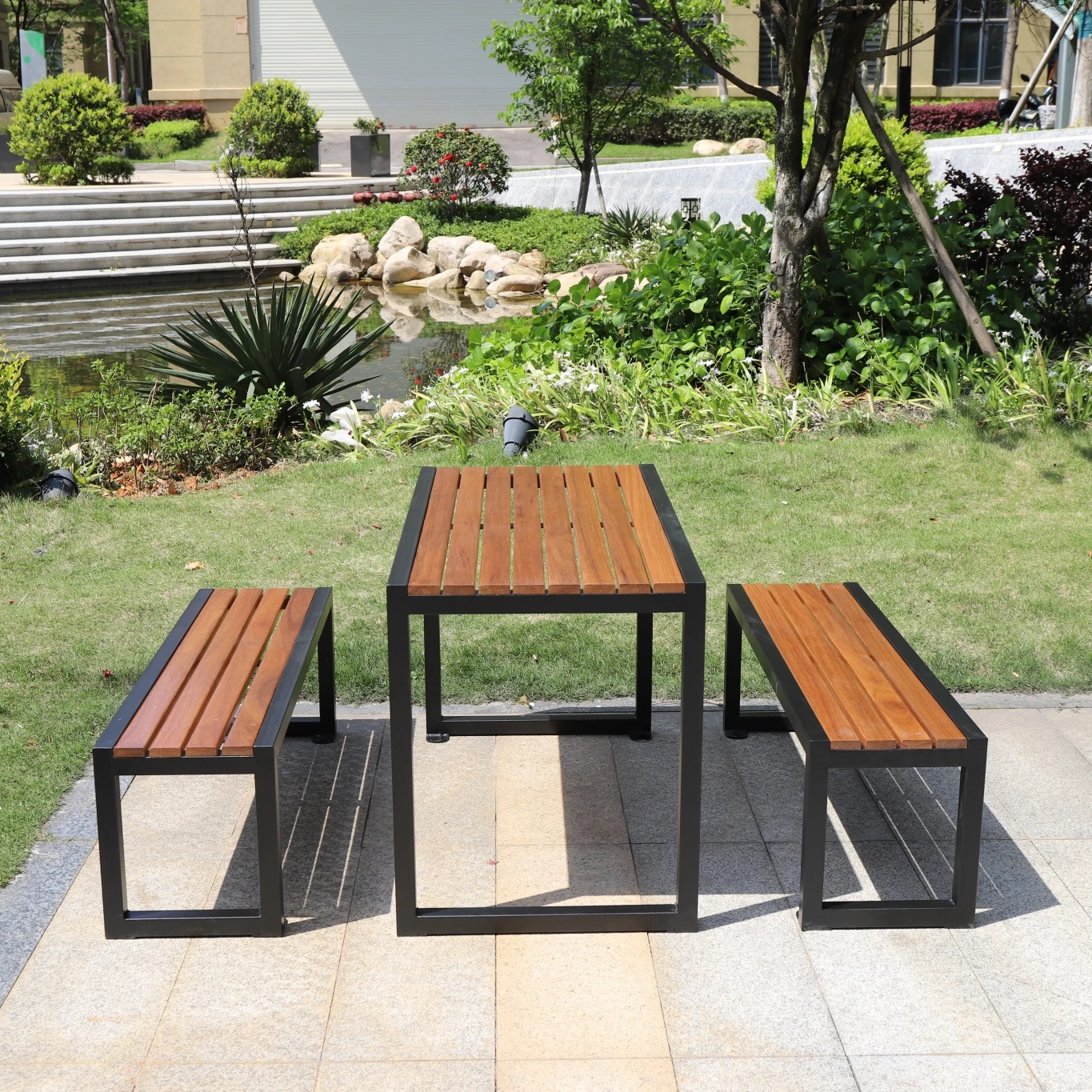 Modern Park Seating Wooden Sitting Benches Cheap Chair Outdoor Teak ...