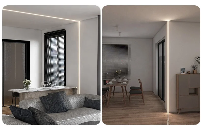 15mm * 10mm New Led Line groove Concealed Recessed Trough Aluminium ...