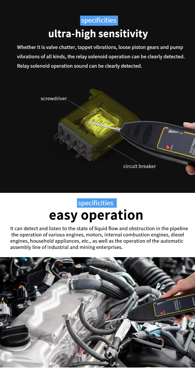EM410 Automotive Stereo Noise Detector - High Sensitivity