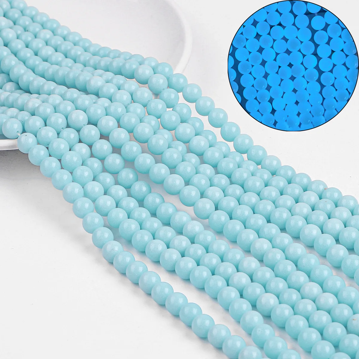 Jc Crystal Wholesale 6mm 8mm Luminous Round Glass Beads Crystal ...