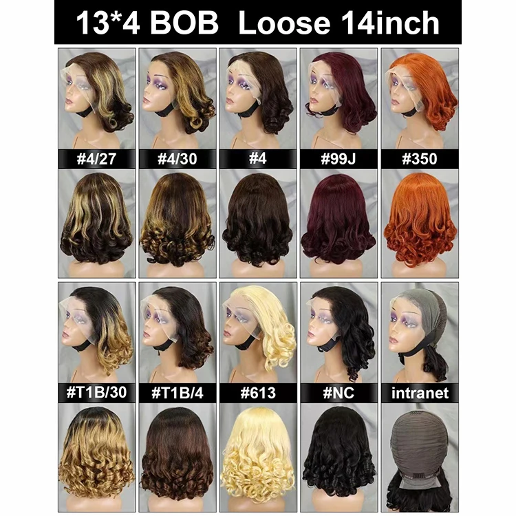 Perruque 13x4 Pixie Cut Pre Plucked Lace Frontal Curly Wavy Human Hair ...