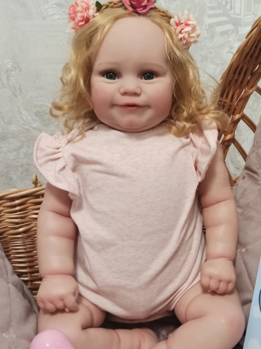 Reborn Baby Dolls 24inch Real Lifelike Cute Chubby Reborn Girl Toddler ...