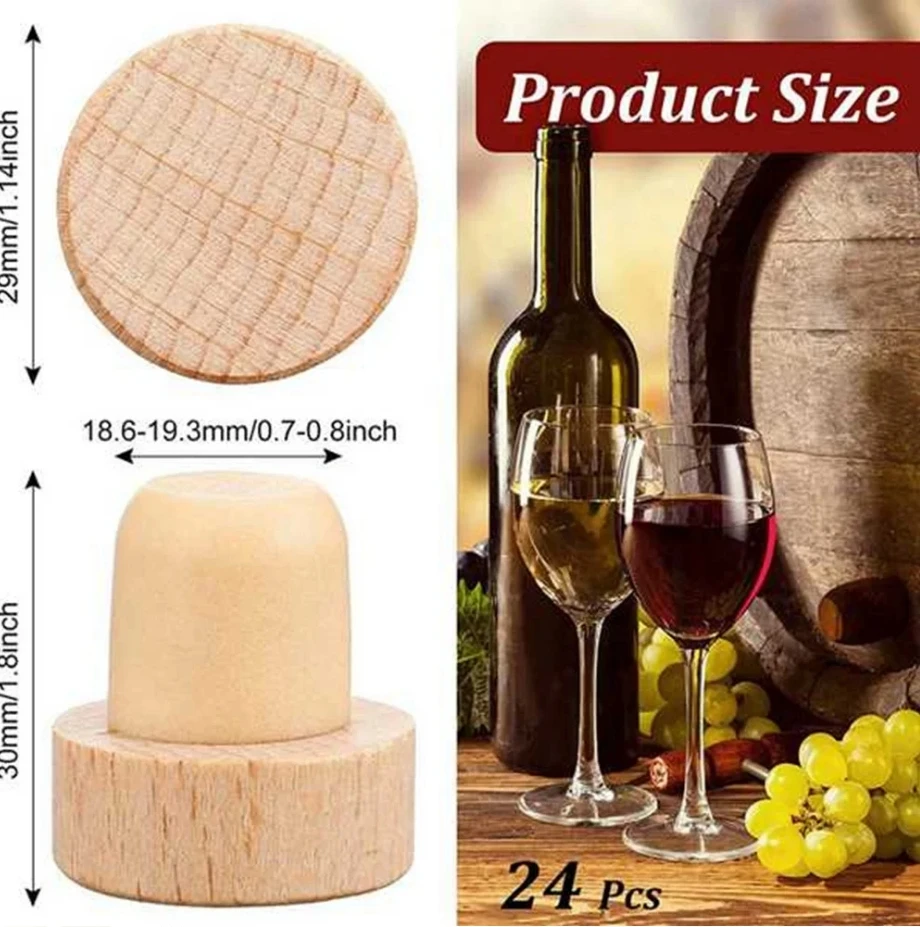 Wooden Blank Carve Logo Wine Stoppers Bottle Stoppers Wine Corks - Buy ...