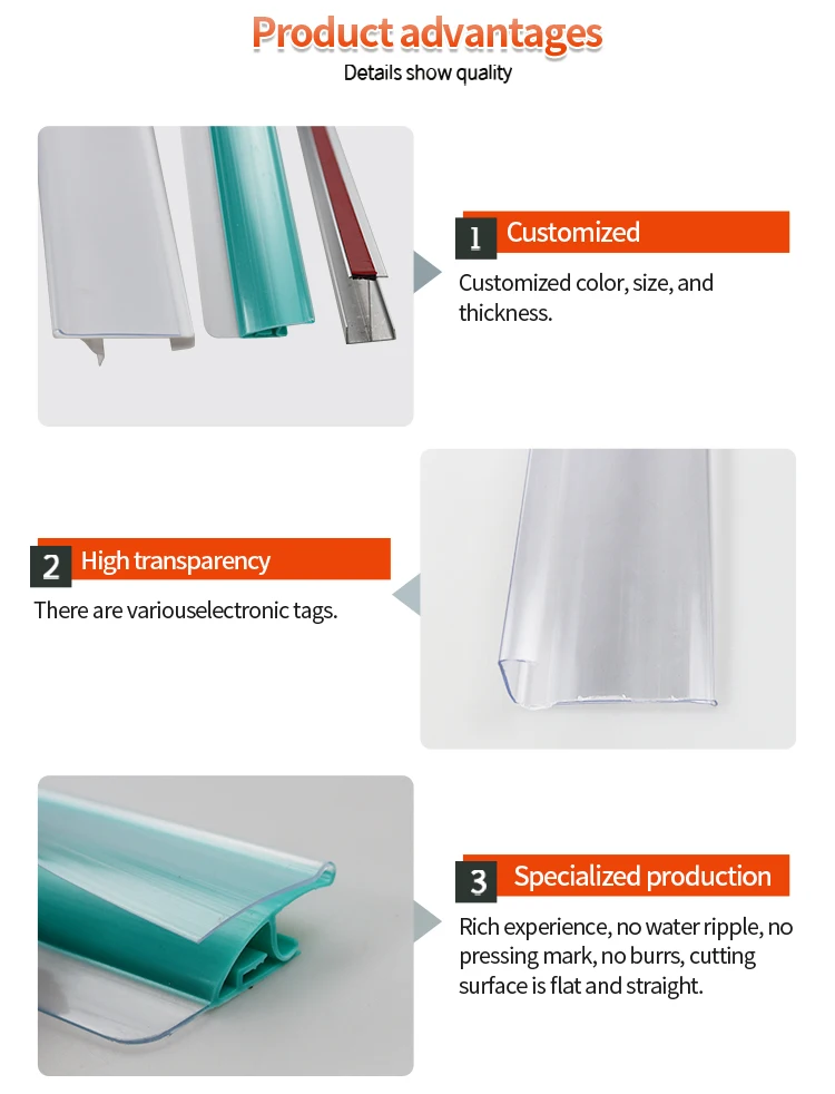 Plastic Label Holder Strip Supermarket Self Adhesive Label Holder - Buy ...