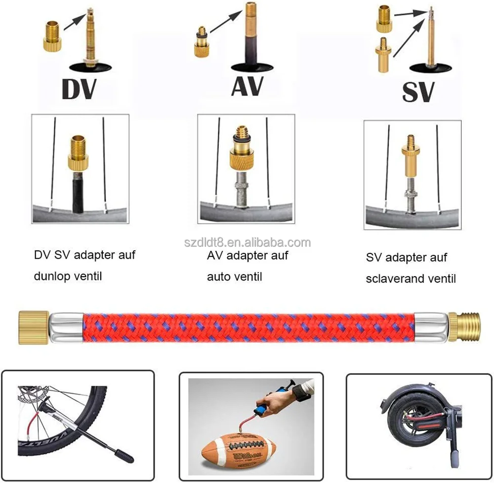 All In 1 Bike Accessories Sv Av Dv Inflation Valve Adapter Accessories ...