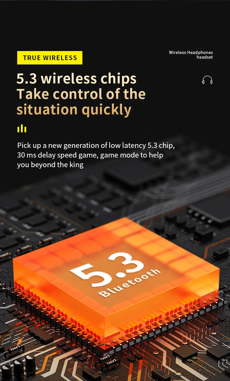 GT01 TWS Earphones - 9D Hifi Stereo, Waterproof & BT 5.0