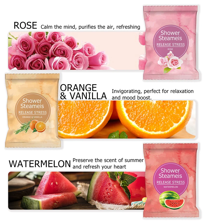 Private Label Organic Shower Tablets - Aromatherapy Gift Set