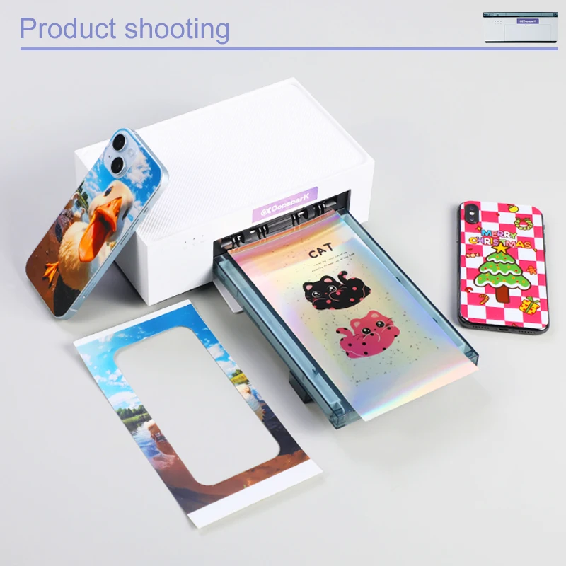 Oopspark 2024 Photo Printer - 300DPI Mobile Phone Skin Printer