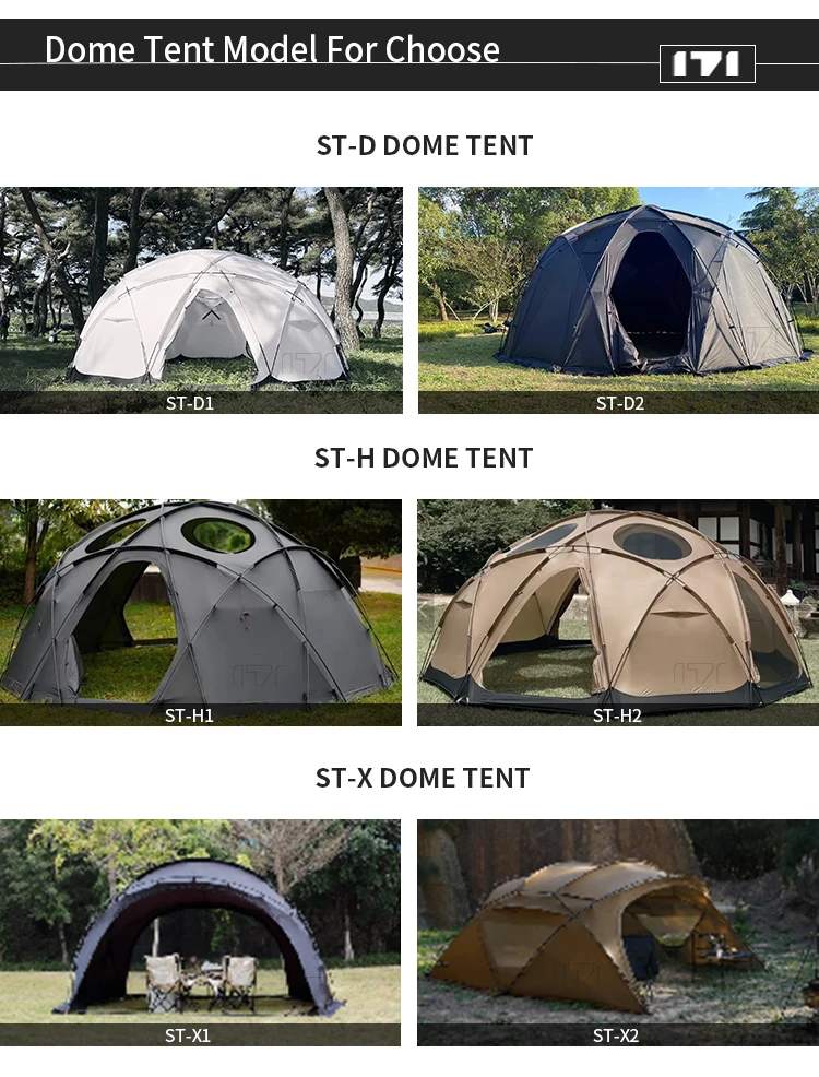 Sturdy Canvas Spherical Tent - Enhance Your Camping Experience