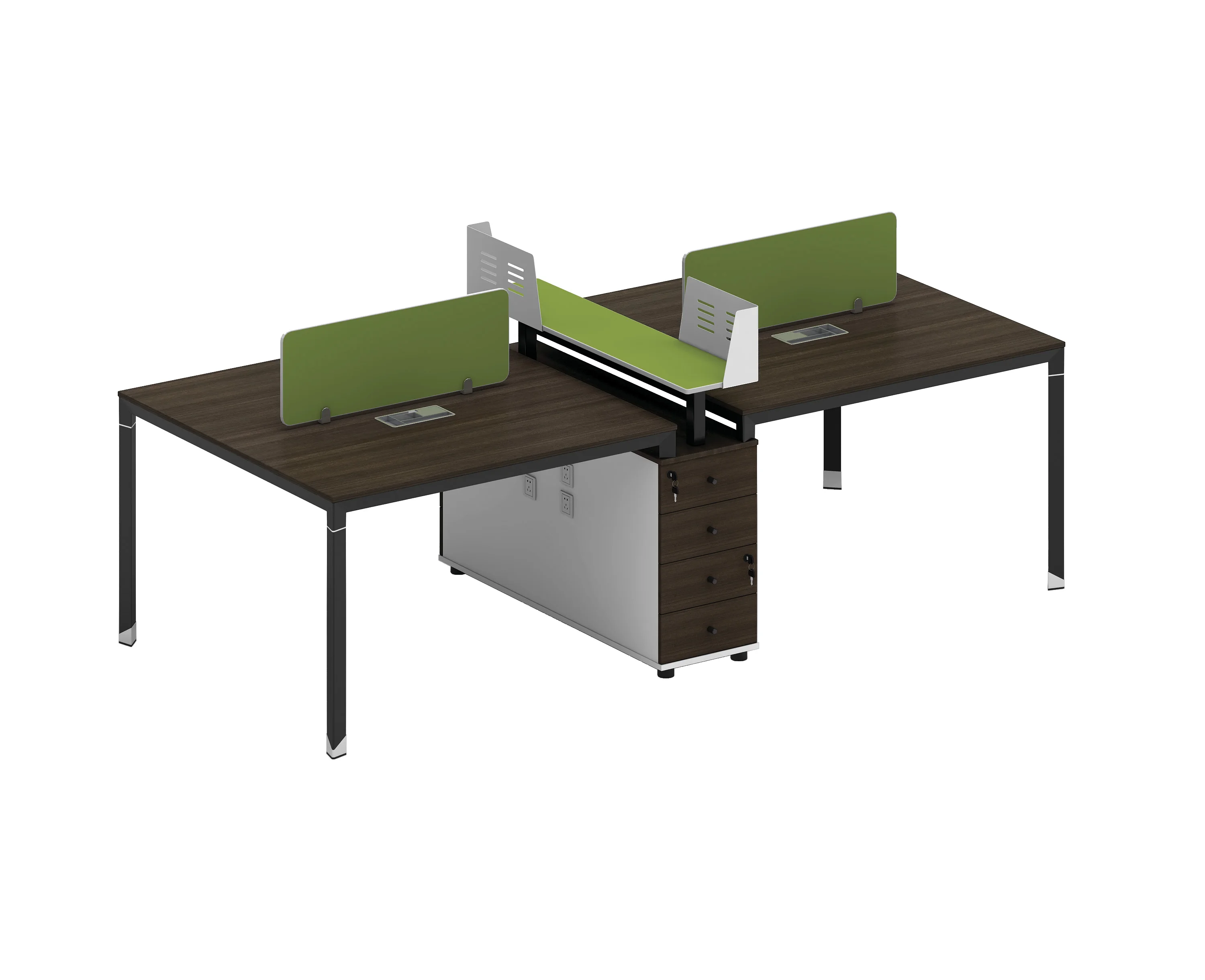 Executive Desk Ergonomic 4 Seats Workstation,Office Furniture 4 People ...