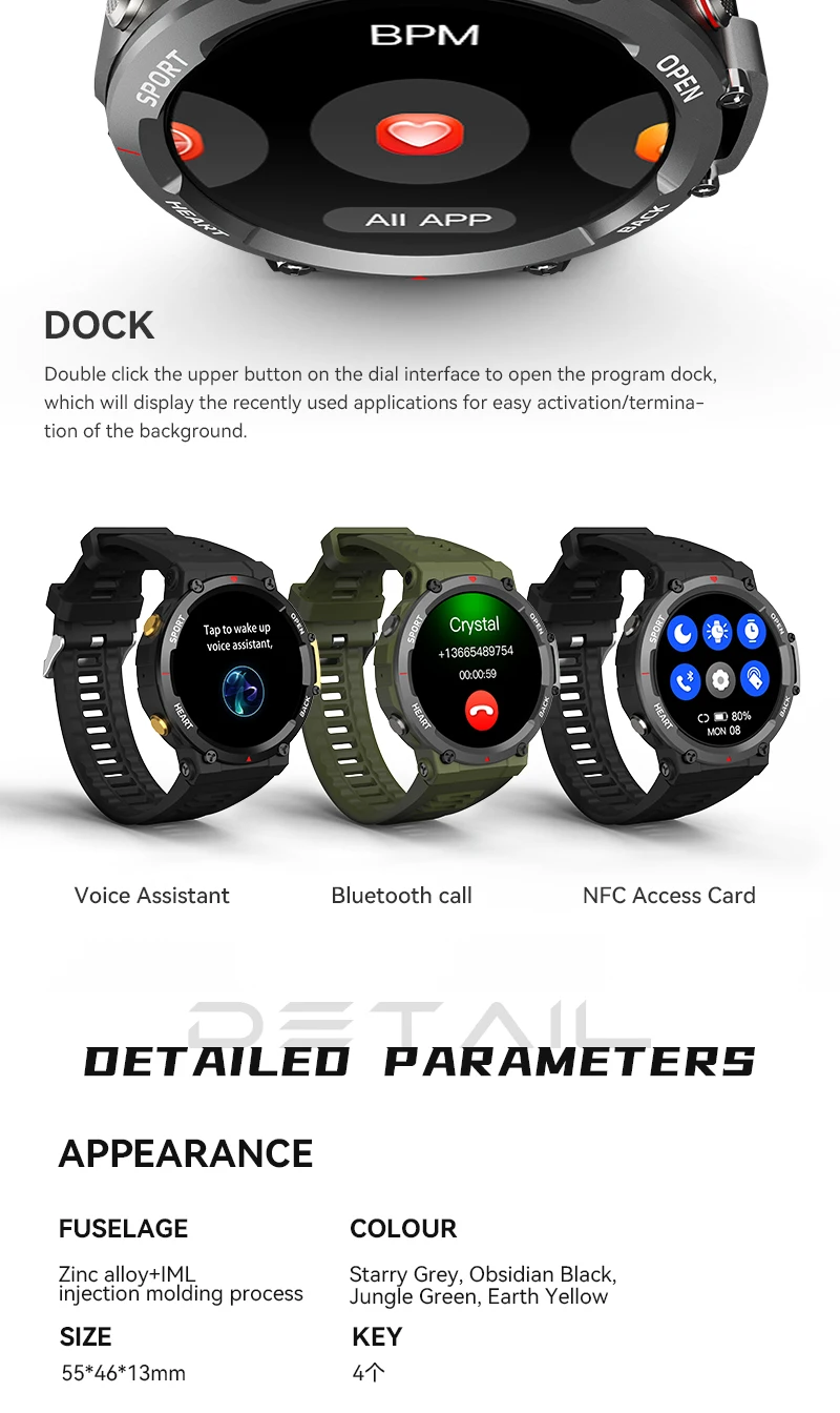 ZW25 Outdoor Sport Smart Watch 2023 for 1.5inch Hot Sale BT Call GPS ...