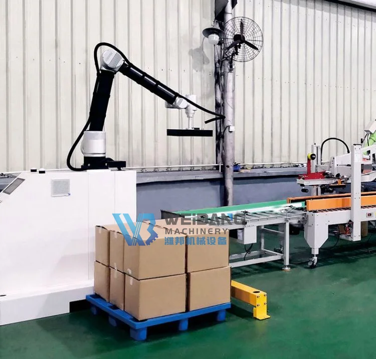 Automatic Robot Palletizer Robot Arm Handling Carton Fertilizer Stacking Pallet Machine Hot Sale ...