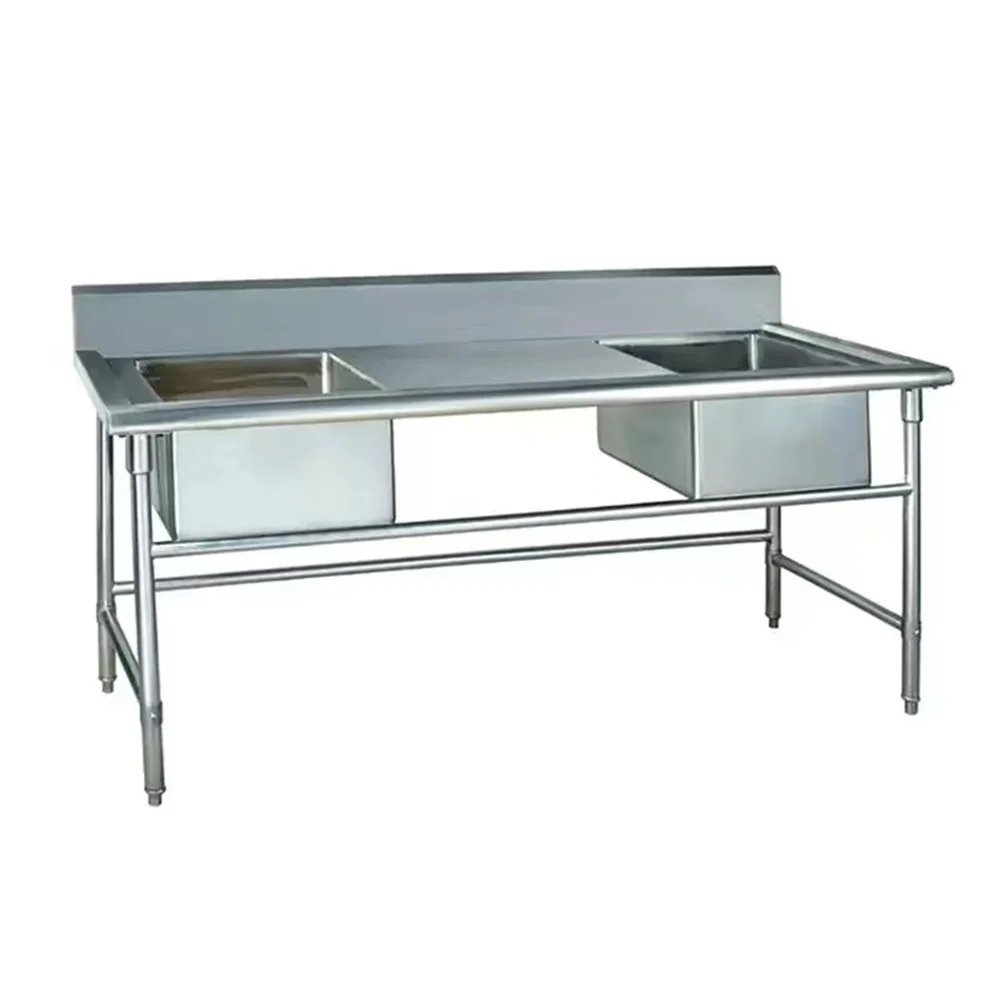 Freestanding Stainless Steel Sink Commercial Restaurant Sink Large Deep ...