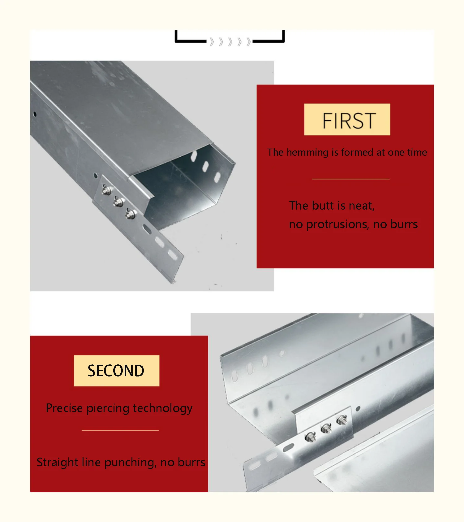 Hot Dipped Galvanised Cable Trunkingelectric Duct Tray 400a Cable Feed ...