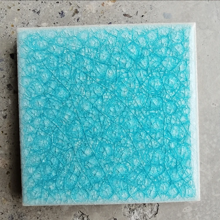 Ice Crack Mosaic - Durable Ceramic Pool Tiles for Hotels