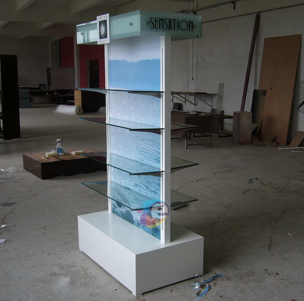 Retail Glass Display Cabinet Store Design Counter Led Light Cheap Store ...