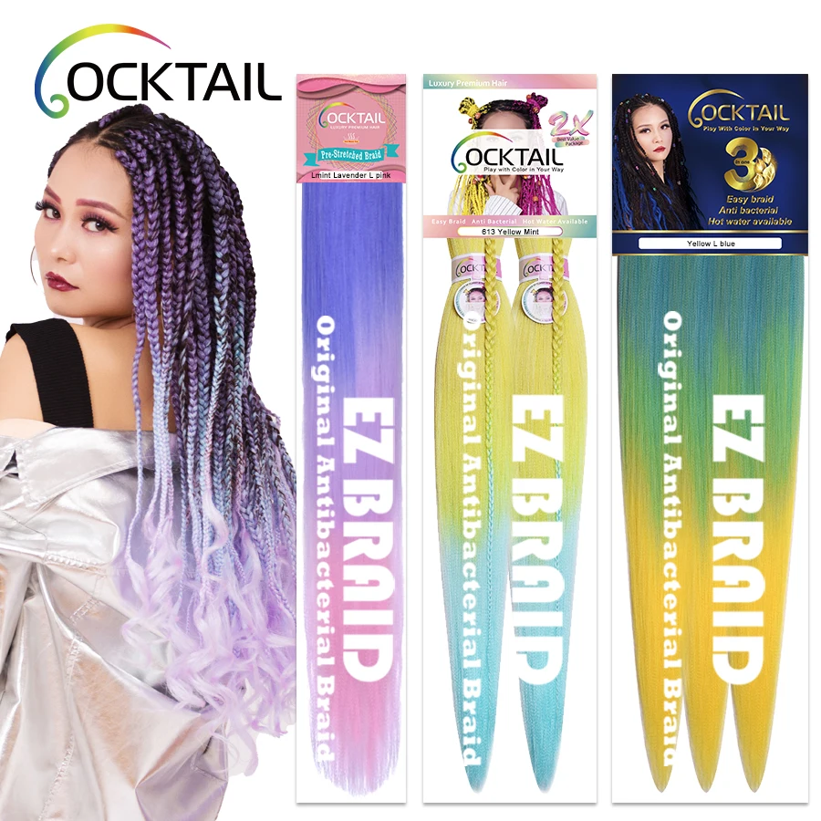 Free Sample 250 Colors Pre Stretched Braiding Hair,1x 2x 3x 4x Private ...