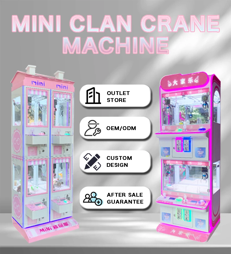 Mini Claw Machine with Credit Card Reader - Arcade Game