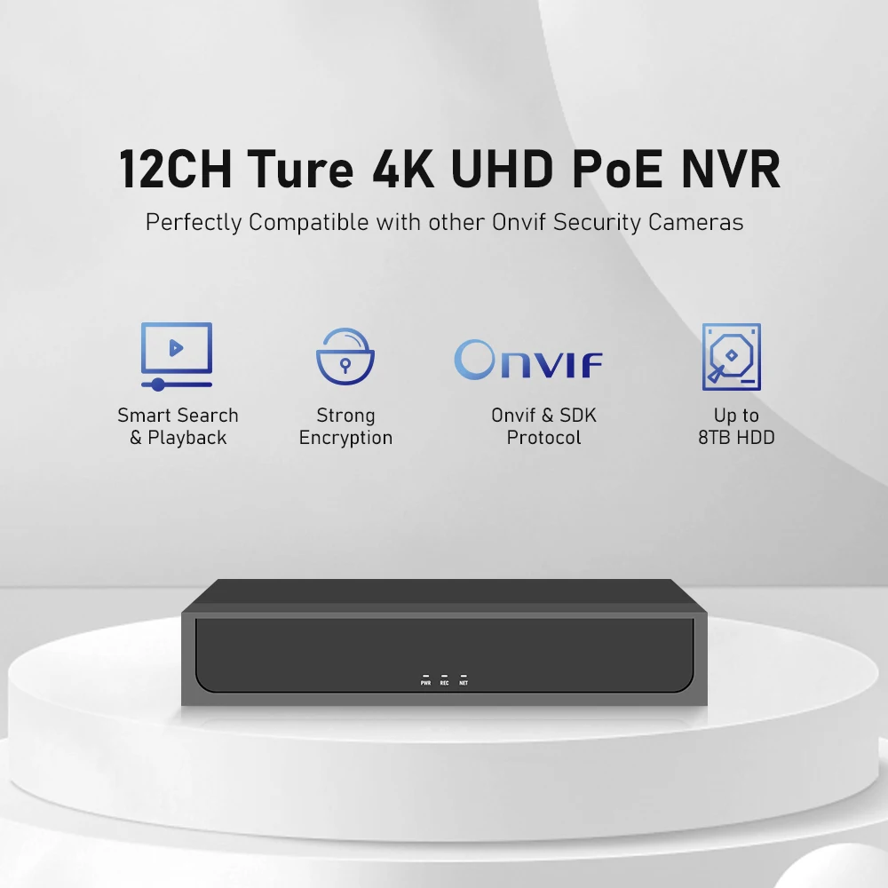 Jidetech 12ch Nvr Network Video Recorder 1 Video Recording For Ip ...