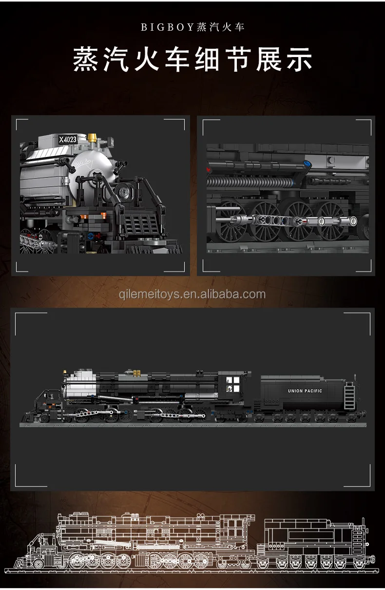 Bigboy Track Railway Steam Train Locomotive Car Vehicle Model German ...