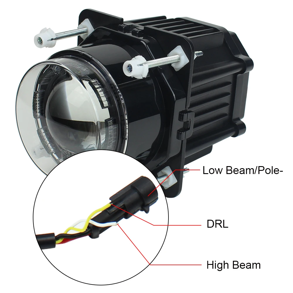 90mm Project Led Headlight Hi Low Beam with Position Light
