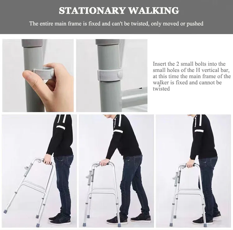 Medical Lightweight Aluminium Outdoor Disabled Walking Frame Seniors ...