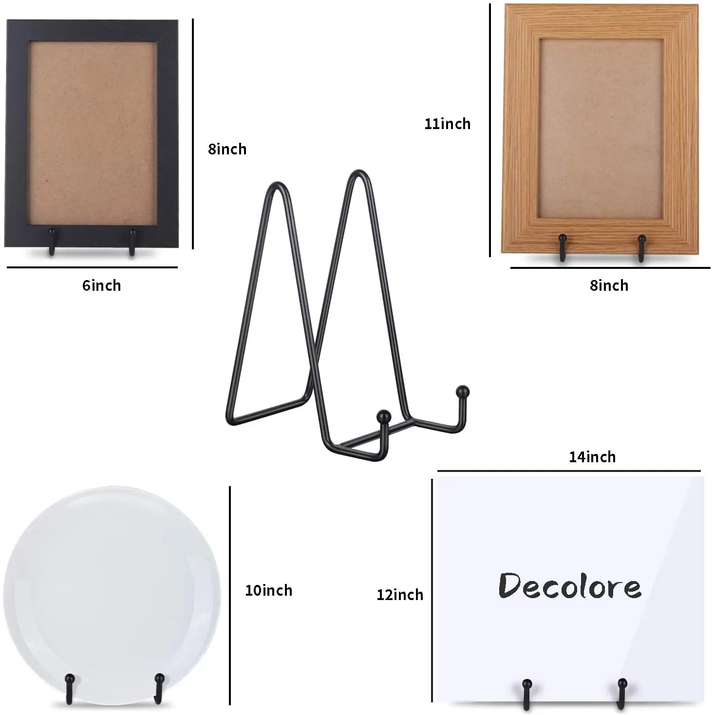 Black Metal Display Stands For Plate Stand Plate Holder Display Stands ...