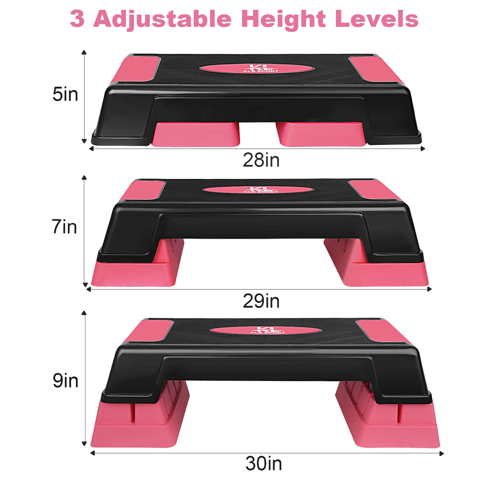 Professional Studio Plastic Height Adjustable Risers Workout Exercise ...