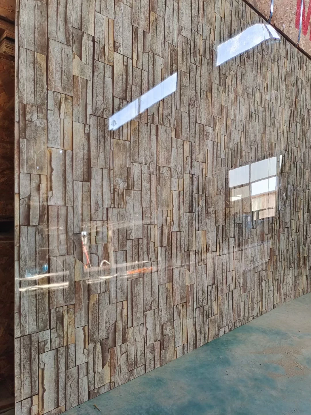 Modern Waterproof Geometric Entertainment Wall Panels PVC Wall Panel ...