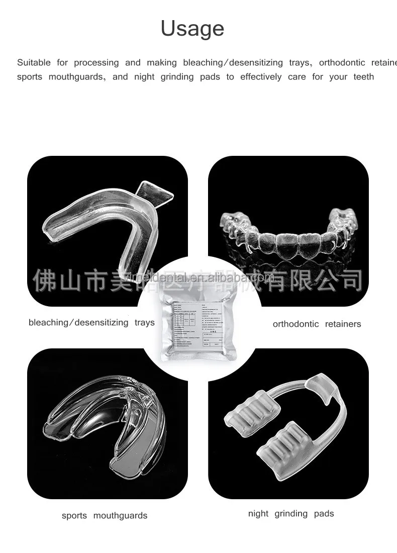 Dental Lab Orthodontic Splint Retainer Slice Vacuum Forming Sheet Soft ...