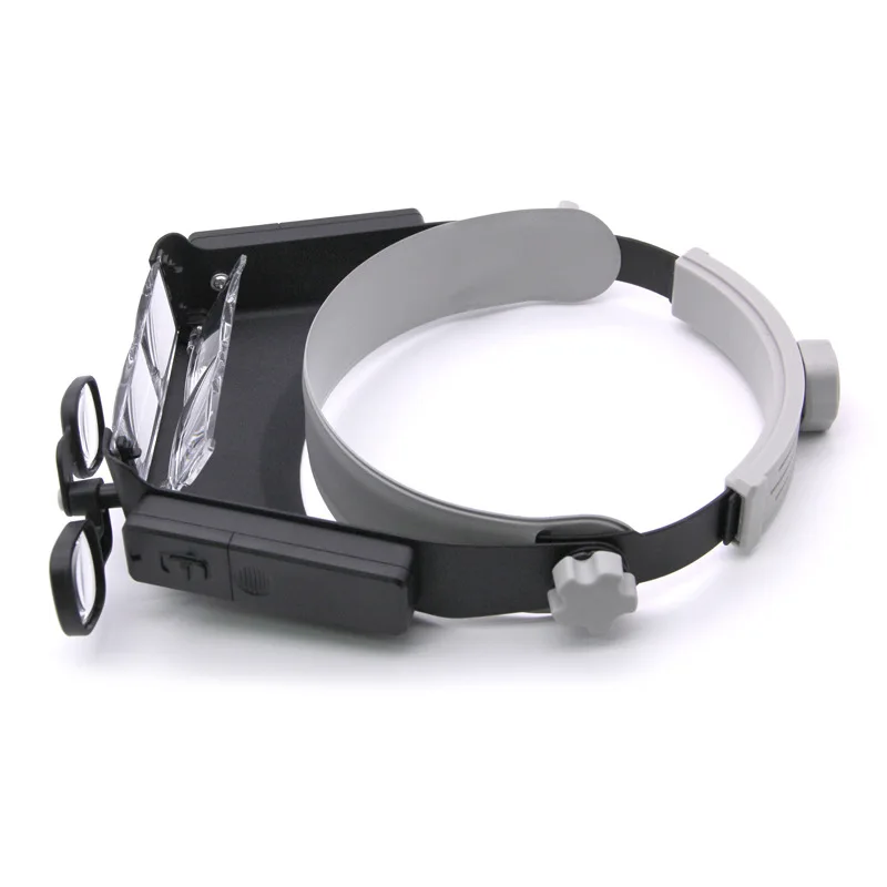 2LED Illumination Helmet Magnifying Glass for the Elderly Reading and ...