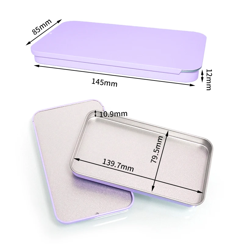 Custom Metal Hinged Playing Card Cigarette Tin Container Chewing Gum ...