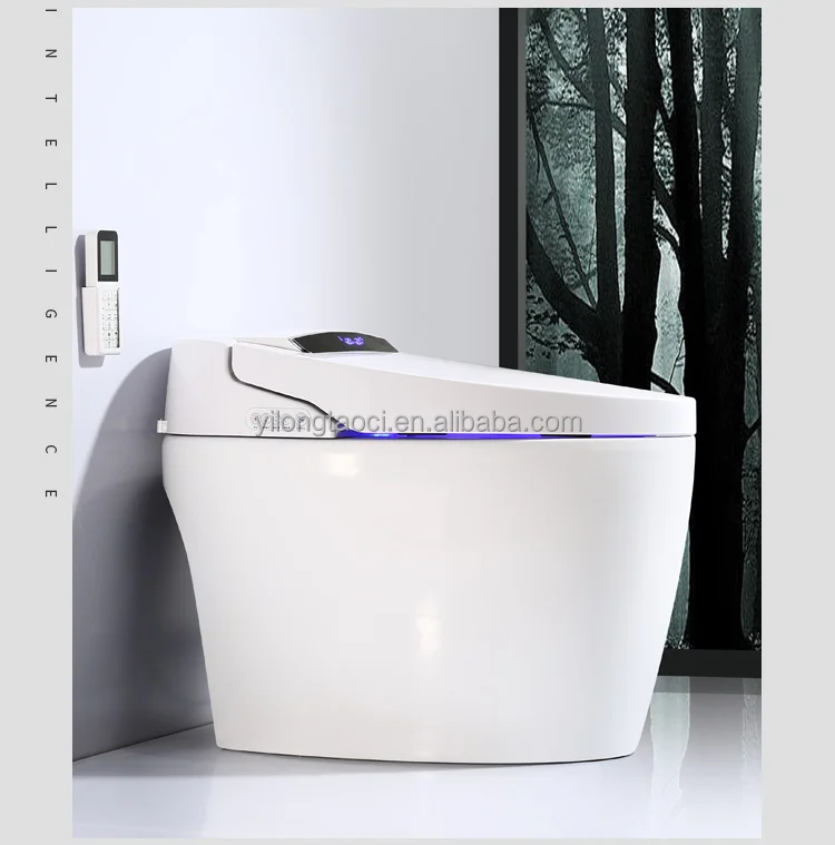 Popular Sanitary Ware Floor Mounted Intelligent Toilet Bowl Automatic ...