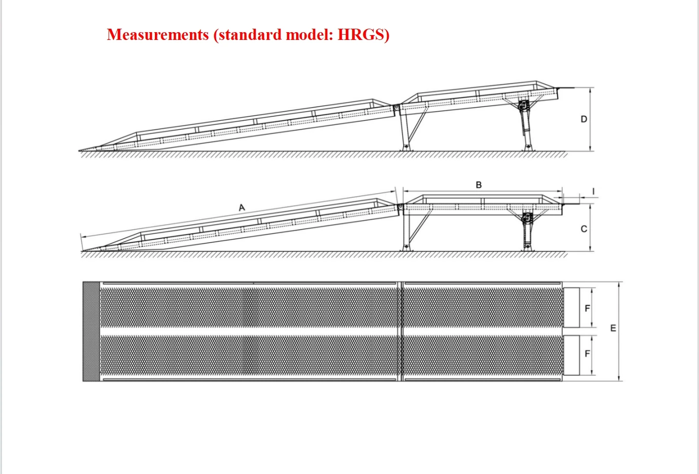 Warehouse Steel Container Loading Dock Ramp Folding Manual Pour ...