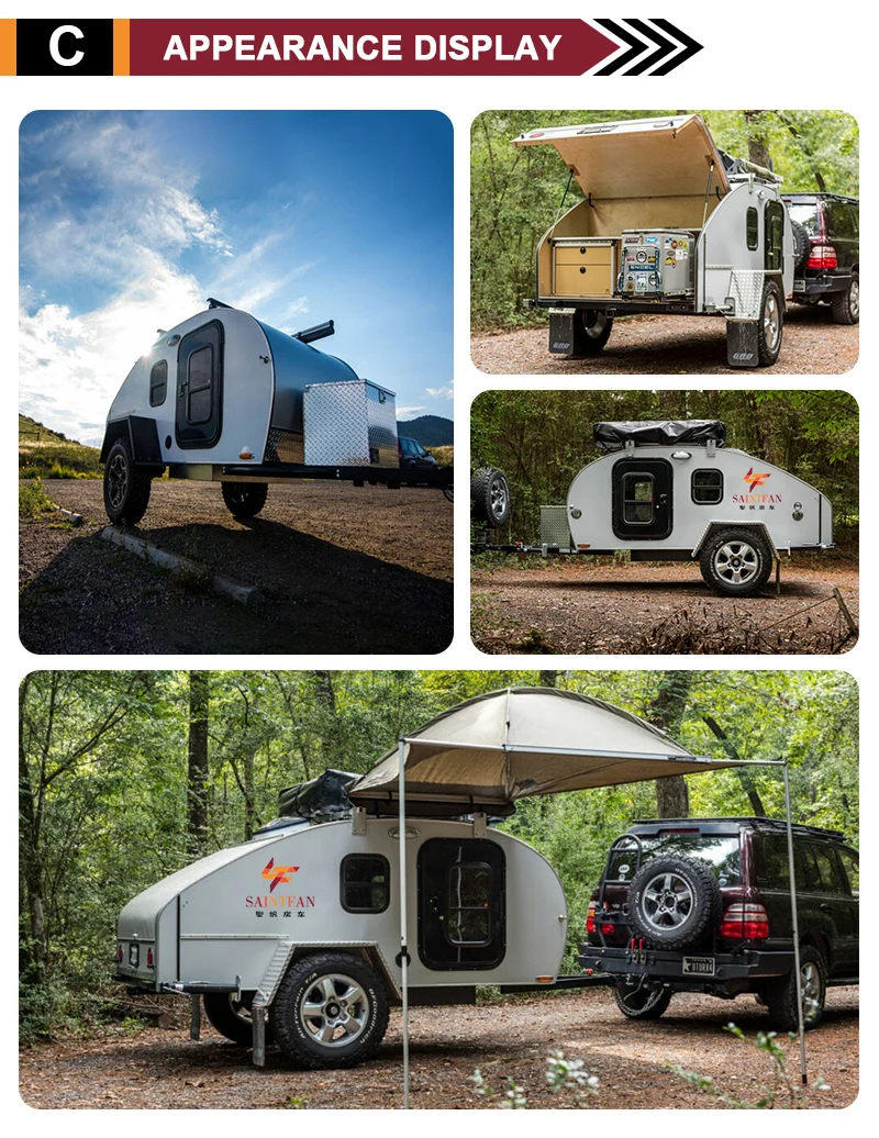 Teardrop Camper Offroad And Mini Caravan For Rv - Buy Trailer House ...