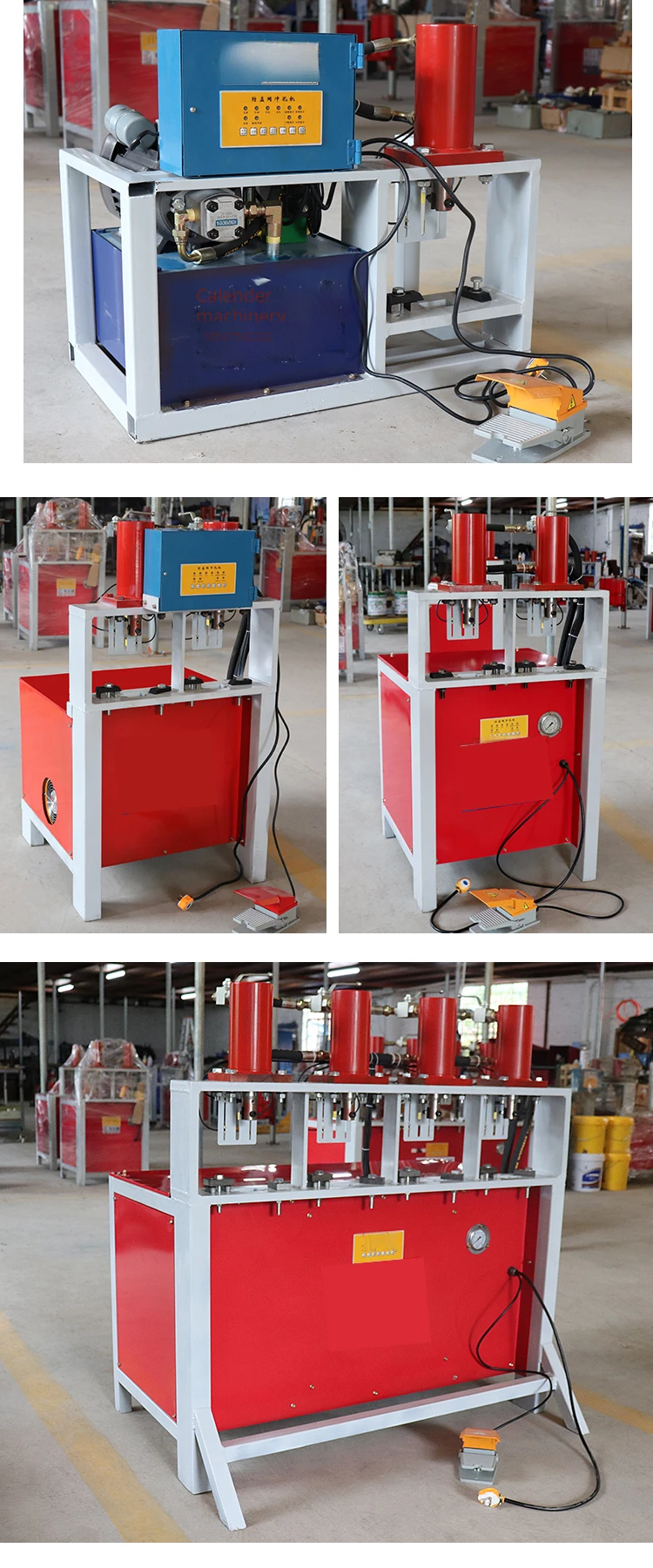 Electric Hydraulic Punch Machine Metal Row Punch Hole Tool Copper Iron ...