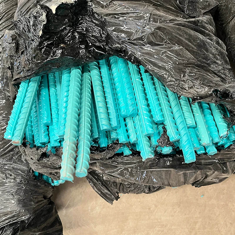 Epoxy-Coated Rebars Anti-corrosion Green Painted Epoxy Steel Rebars for ...