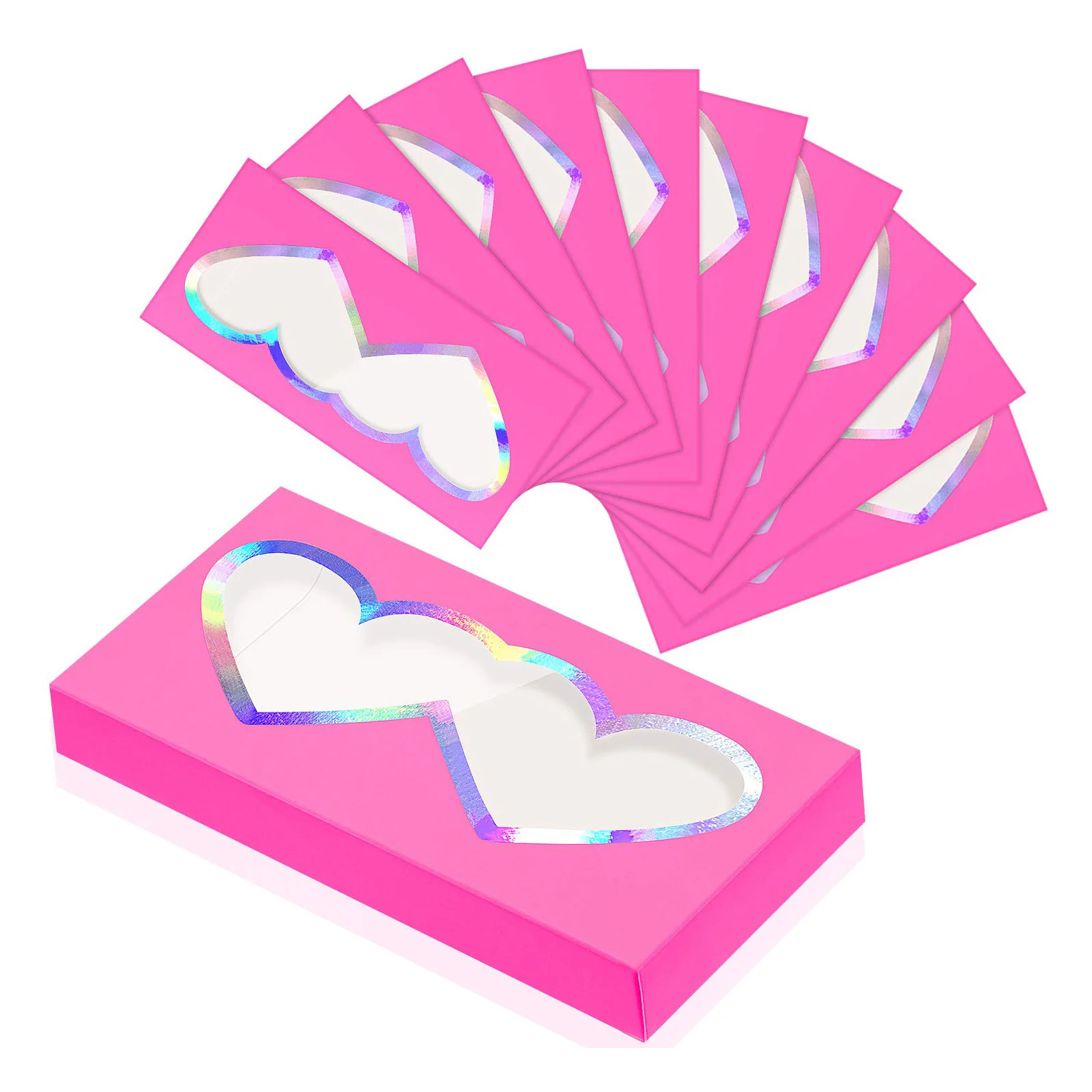 Eyelash Packaging Box And Lashes Cases Paper Eyelash Vendor Pink Lash ...