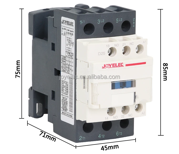 Joyelec Ac Contactor 220v Three Phase D25m7c - Buy Ac Contactor 220v Three Phase D25m7c Product ...