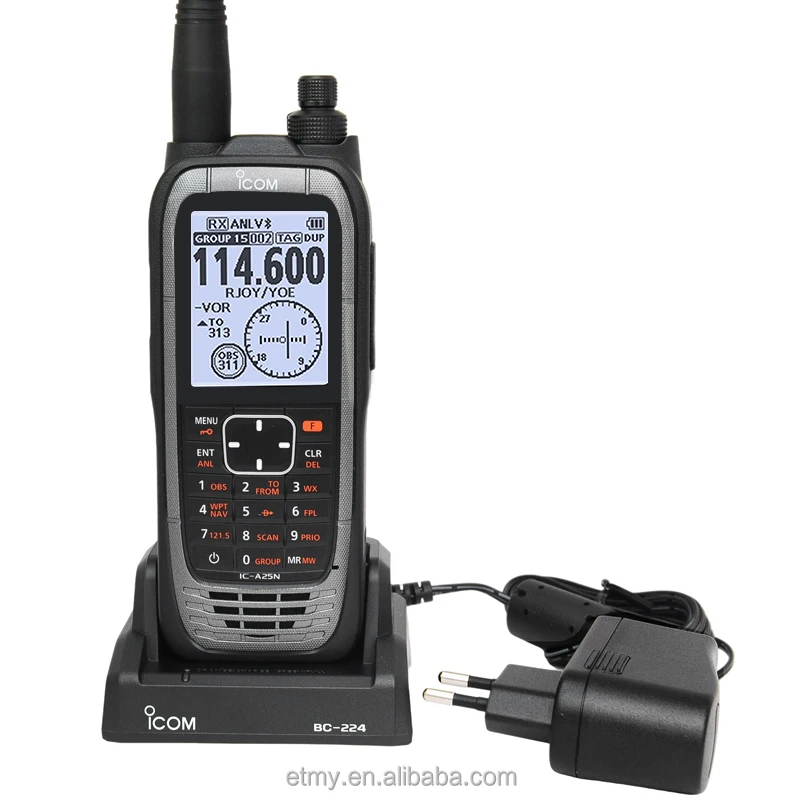 Icom Ic A25n Vhf Air Band Transceivers Walkie Talkie Aviation Handheld ...