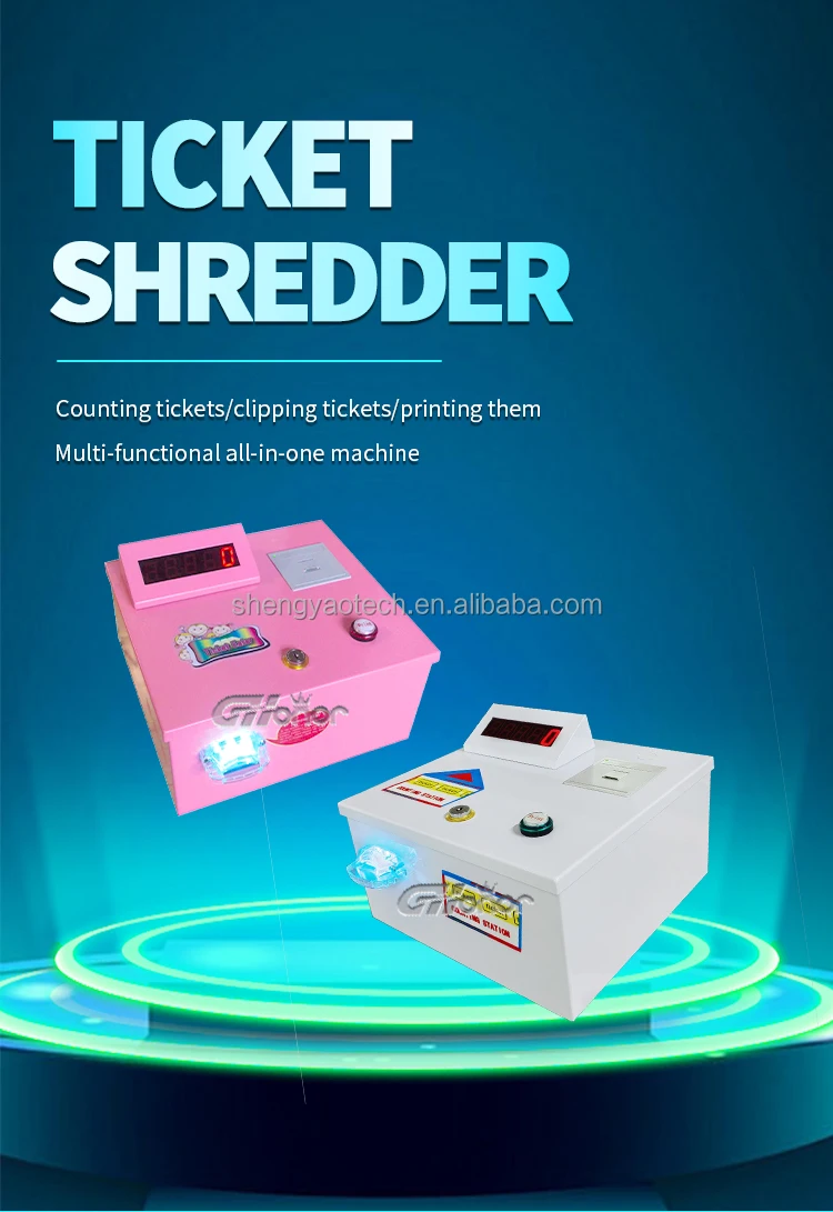 Arcade Game Ticket Counter Redemption Machine with Printer Lottery ...