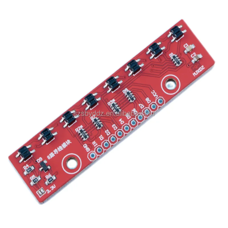 8 Channel IR Tracking Sensor Module 8 CH Infrared Line Track Trace ...