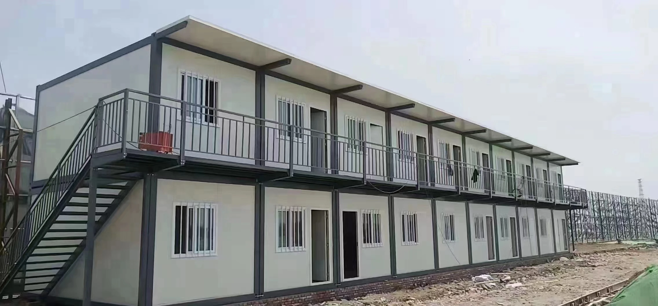 prefab house for department building 3 bedroom with bathroom communal ...